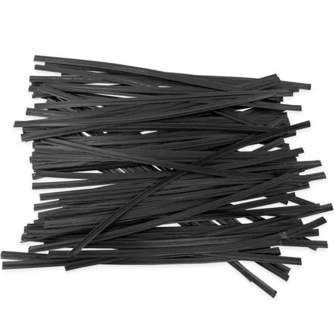 International Plastics TT-PL-6K1 6 in. Plastic Twist Ties - Black ...