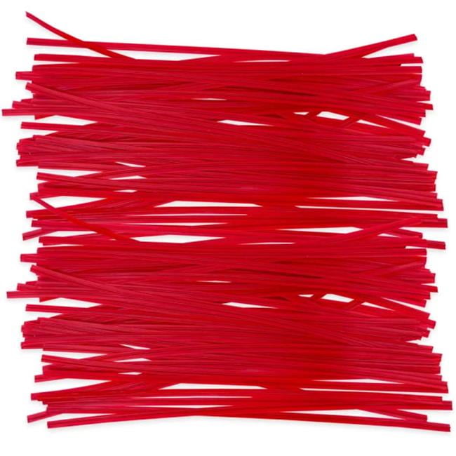 International Plastics TT-PL-8R1 8 in. Plastic Twist Ties - Red - Pack ...