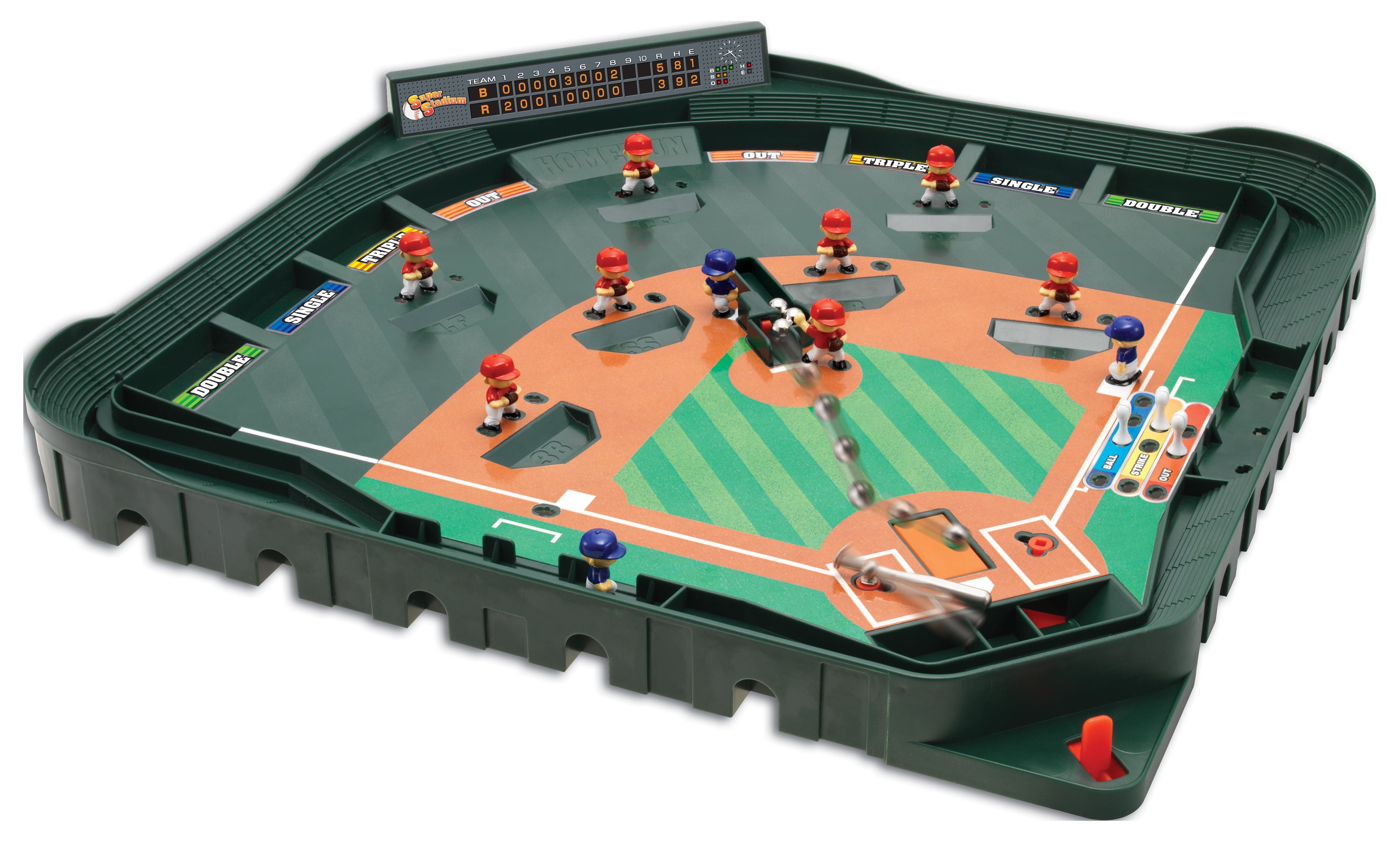 Game Zone Super Stadium Baseball Game, Tabletop Action Game for Adults ...