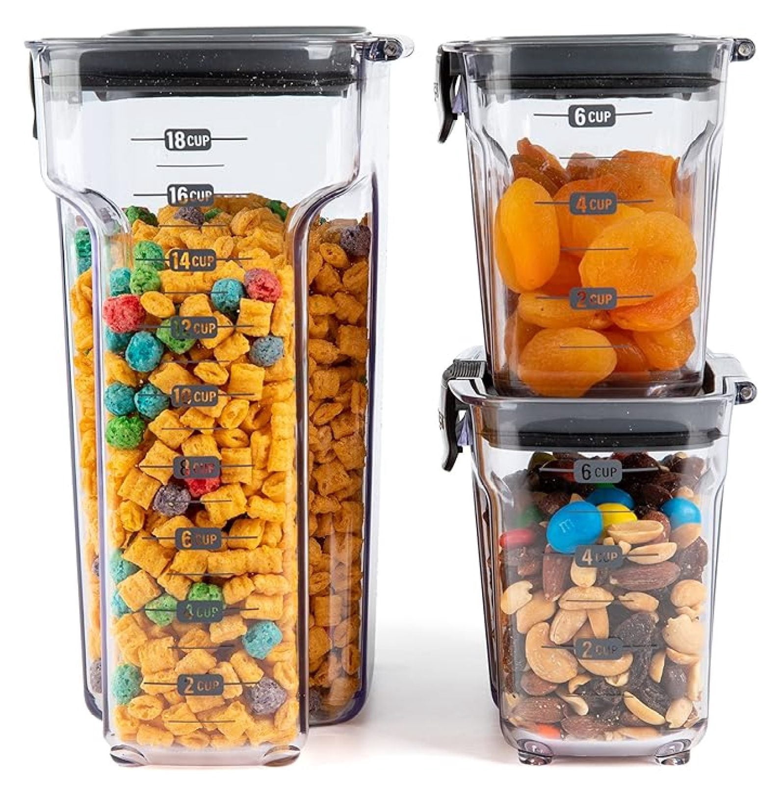 International ProKeeper+ 3-Piece Clear Plastic Modular Airtight Pantry ...