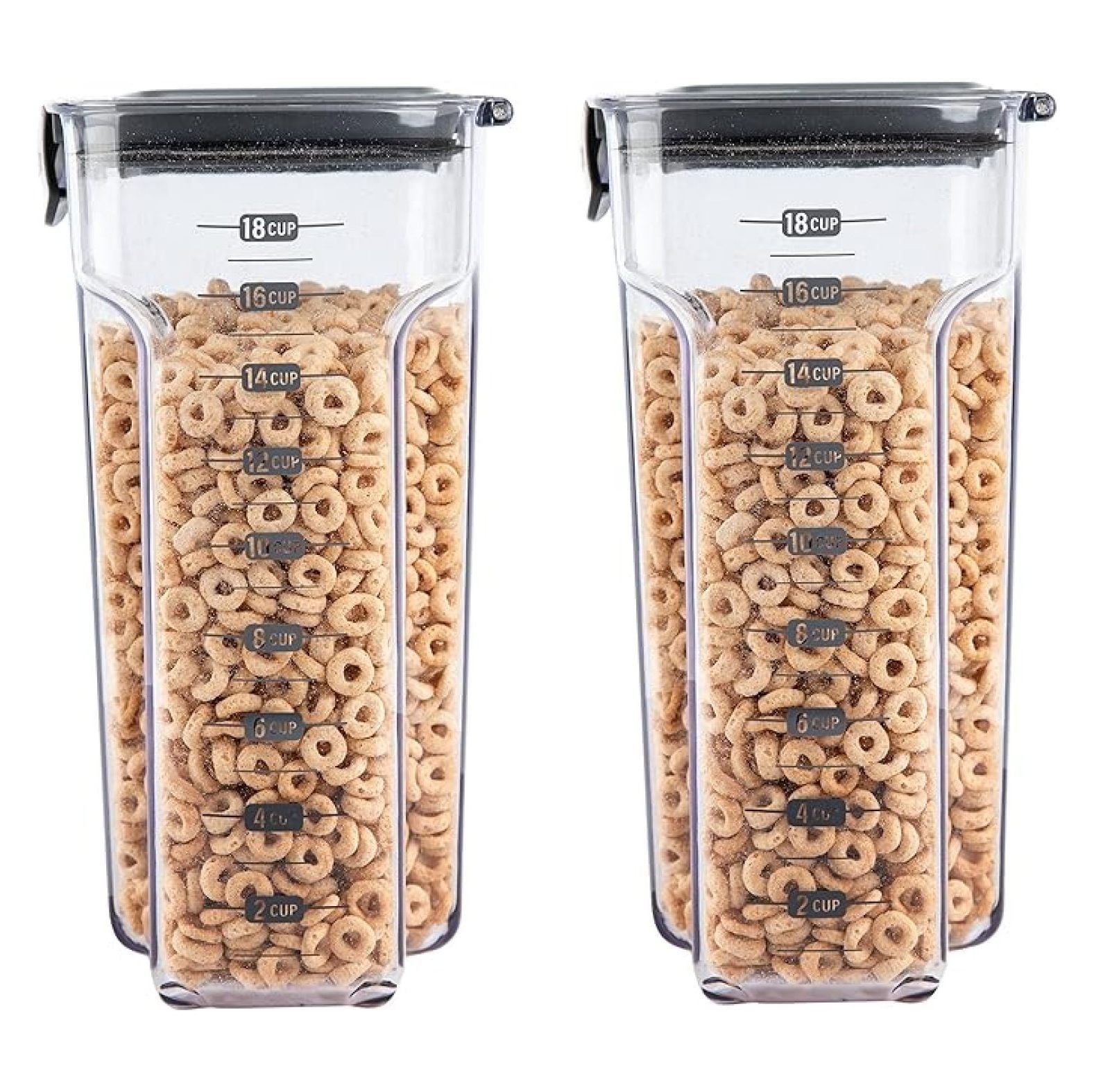International ProKeeper+ Clear Plastic Airtight Food Baker's Kitchen ...