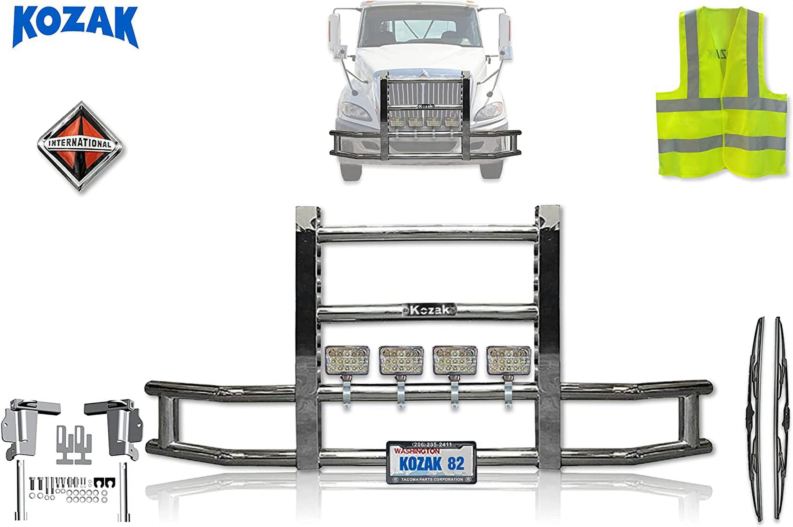 International Prostar Front Truck Bumper Guard -Deer Guard, 4x6'' 60 ...