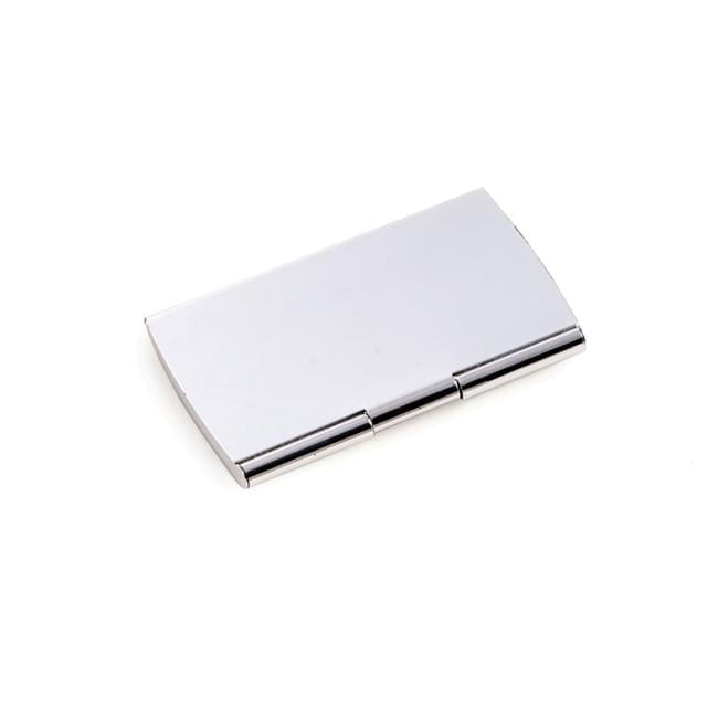 International Silver Plated Business Card Case with Smooth Finish ...