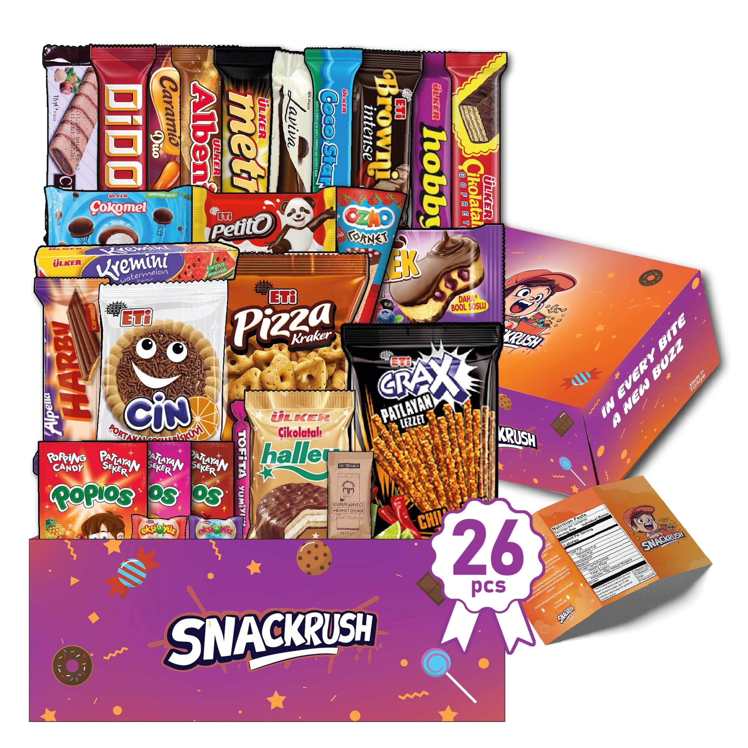 International Snack Box | SBF3 26 Full-Size Snacks From Around The World for Adults and Kids ...