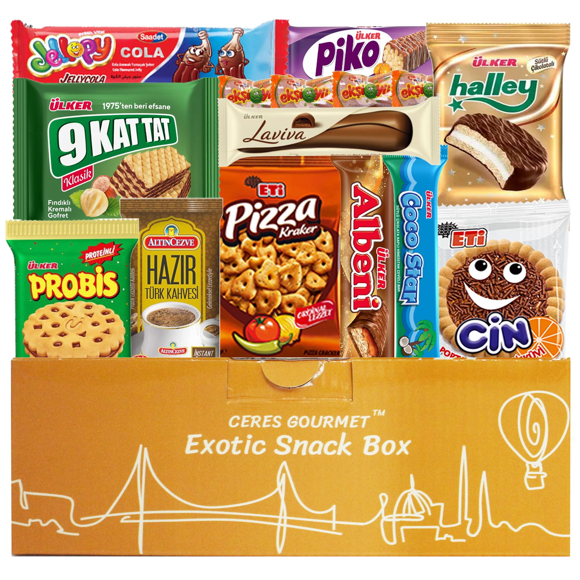 International Snack Box Variety Pack, 15 Premium Foreign Rare Snack ...