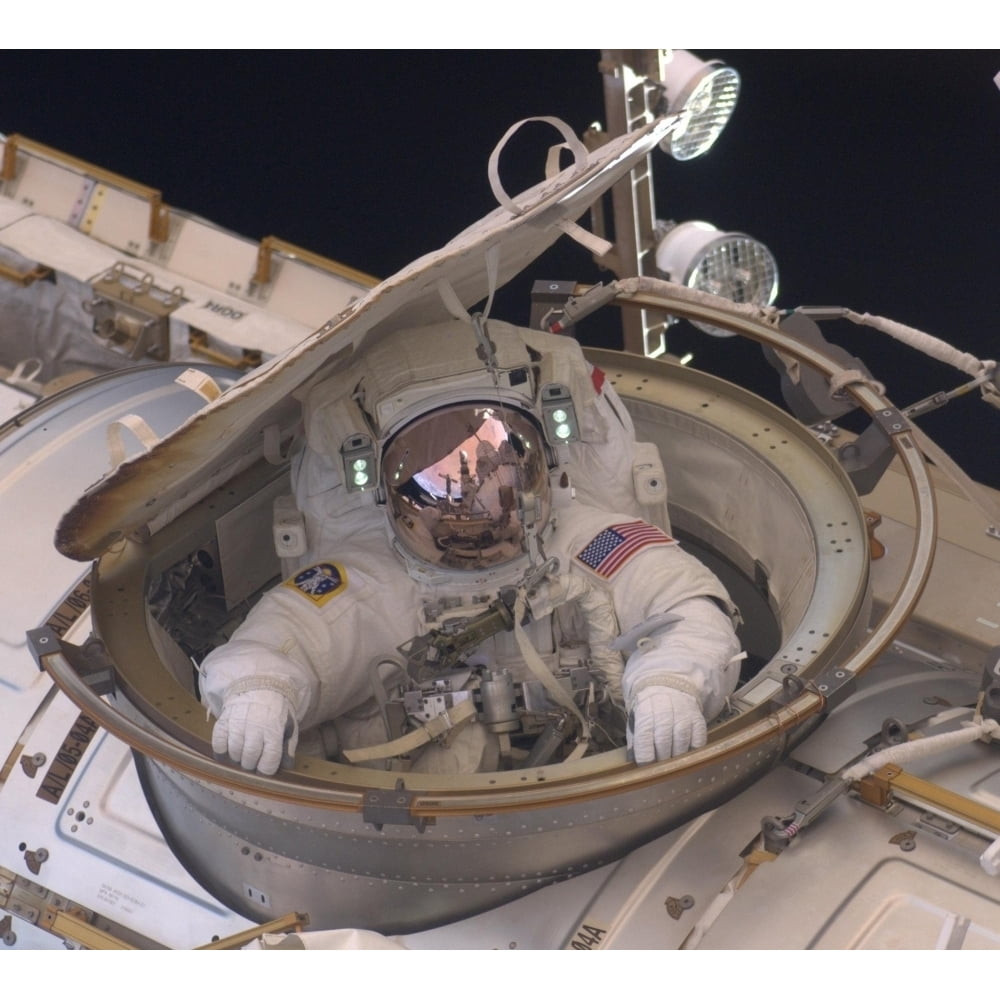 International Space Station In 2011. Astronaut Andrew Feustel Reenters ...