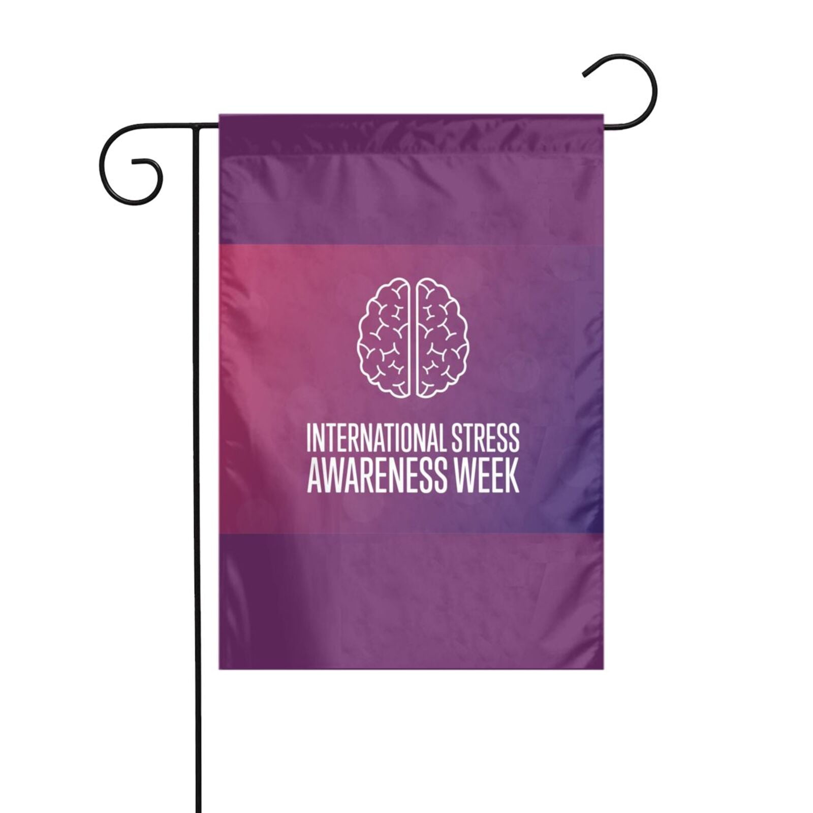 International Stress Awareness Week Flag Double Sided Outdoor Flag ...