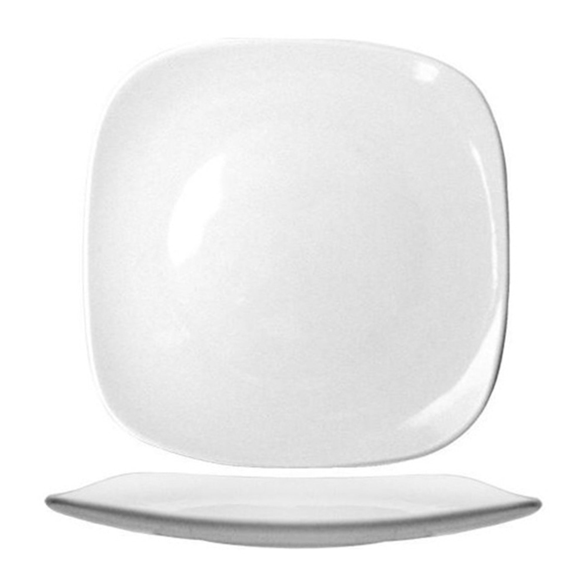 International Tableware Quad Square Fine Porcelain Plates, 9-3/4 ...