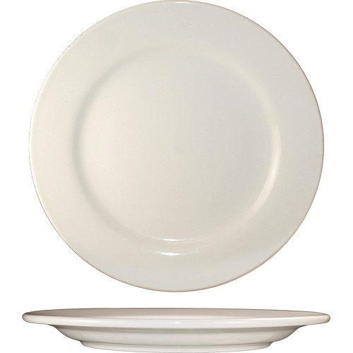International Tableware Roma Wide Rim Rolled Edge Round Plate American ...