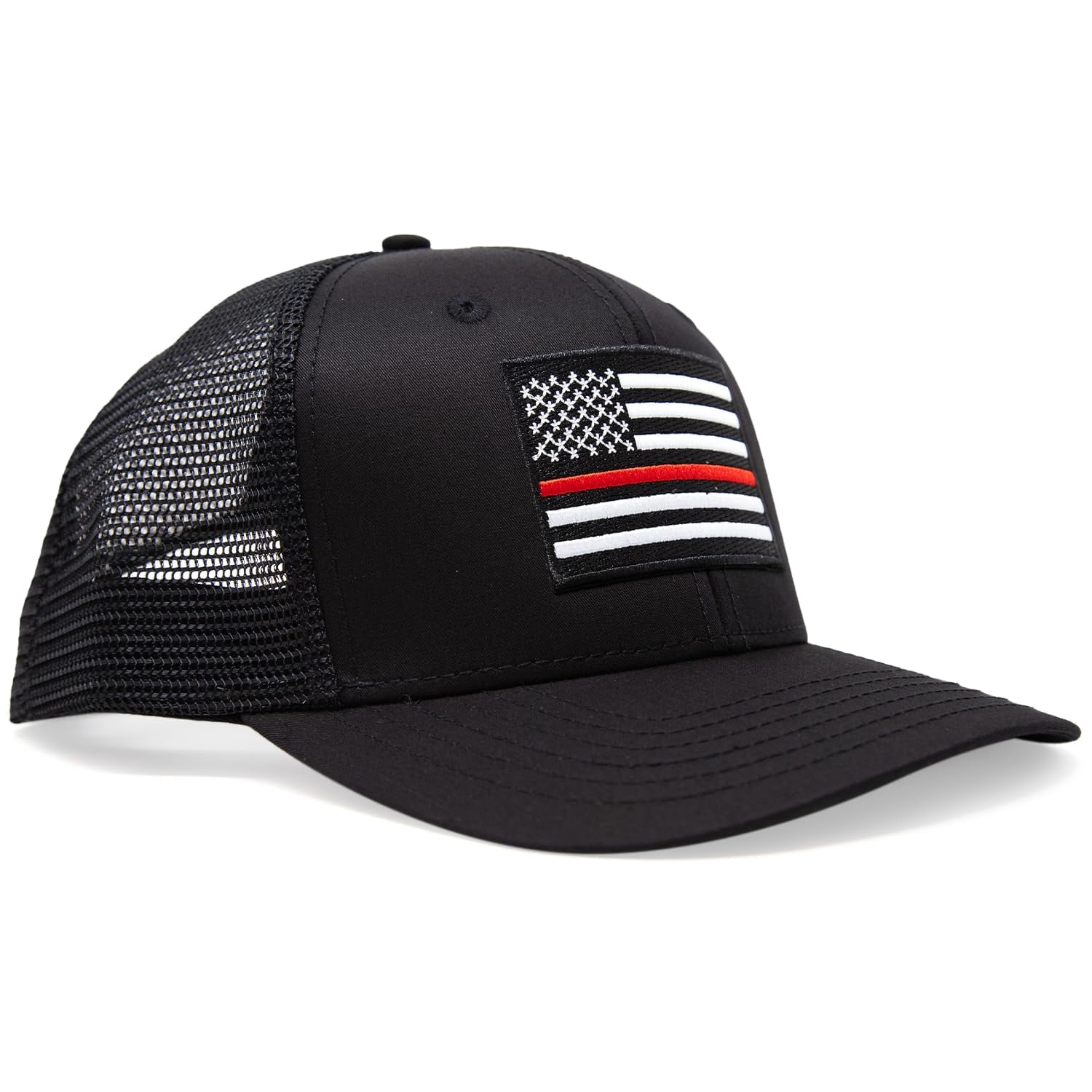 Thin Red Line Flag Hat for Men and Women – Snapback Trucker Baseball ...