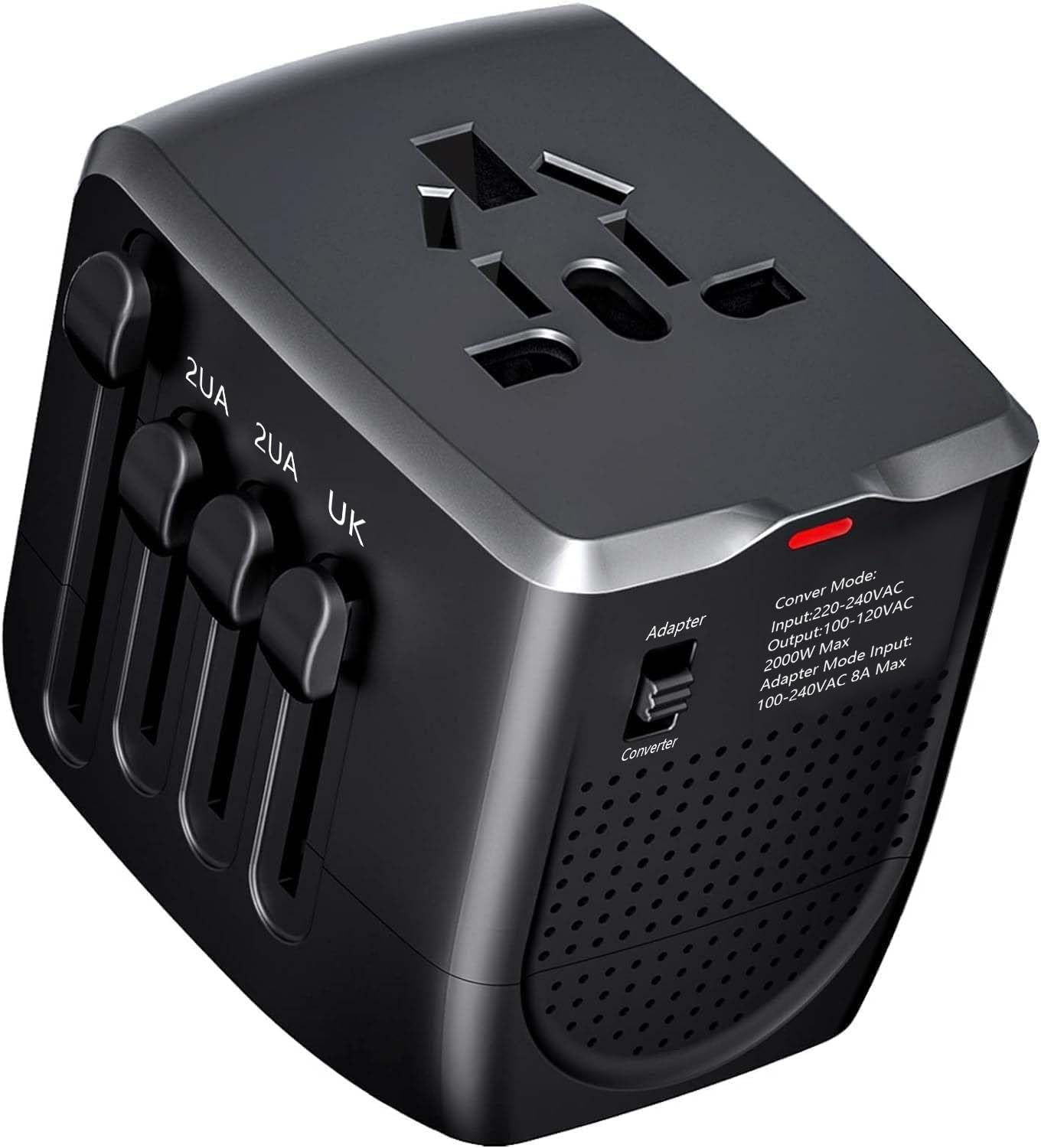 International Travel Adapter Voltage Converter to Step Down 230V to ...