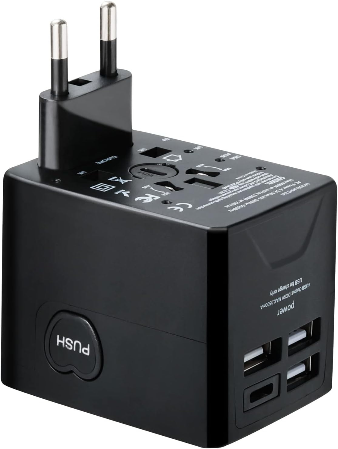 International Travel Plug Adapter, All-in-One Mobile Phones Charger ...