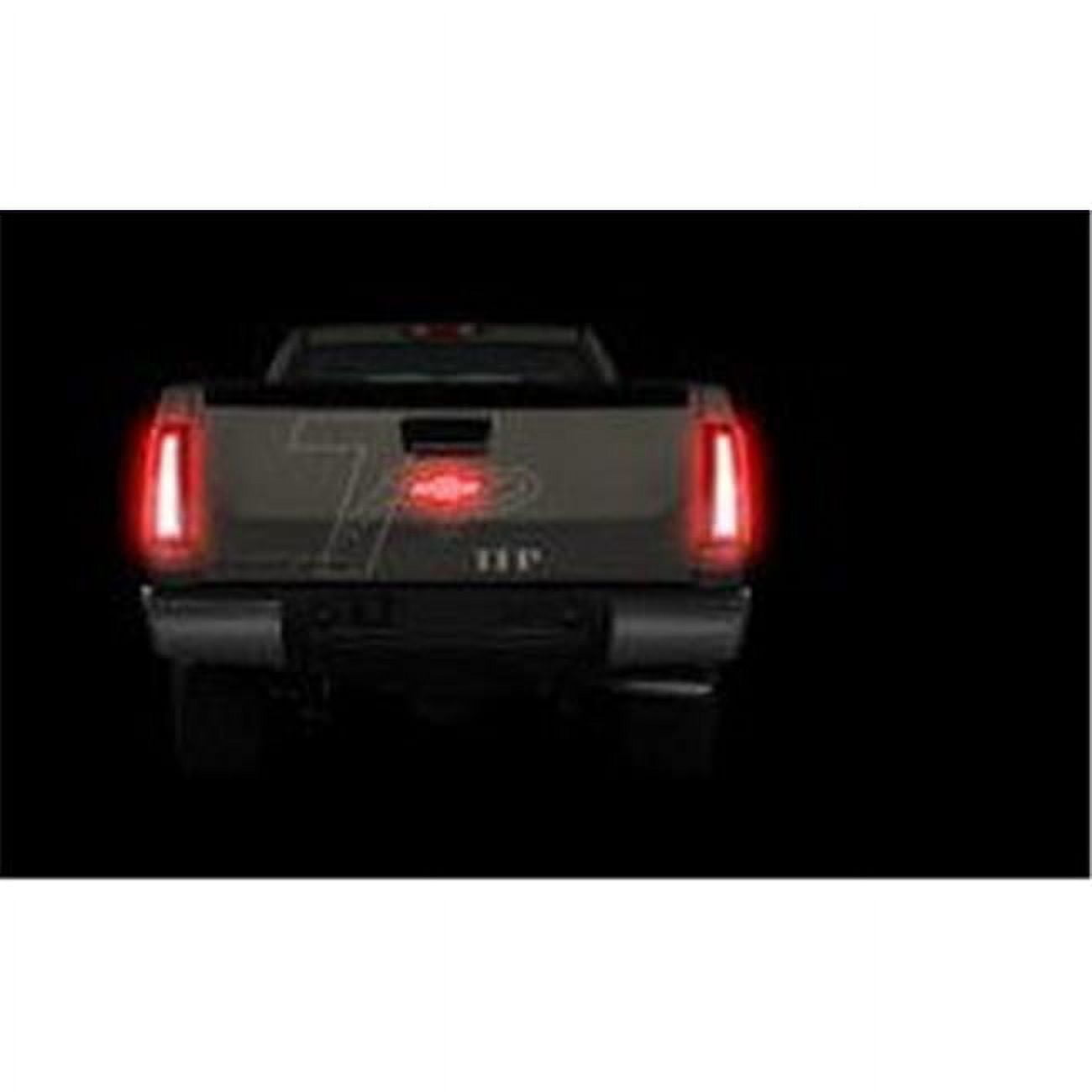 International Trim TFP 44106LTGEB 9 in. Black & Chrome Lighted Tailgate ...