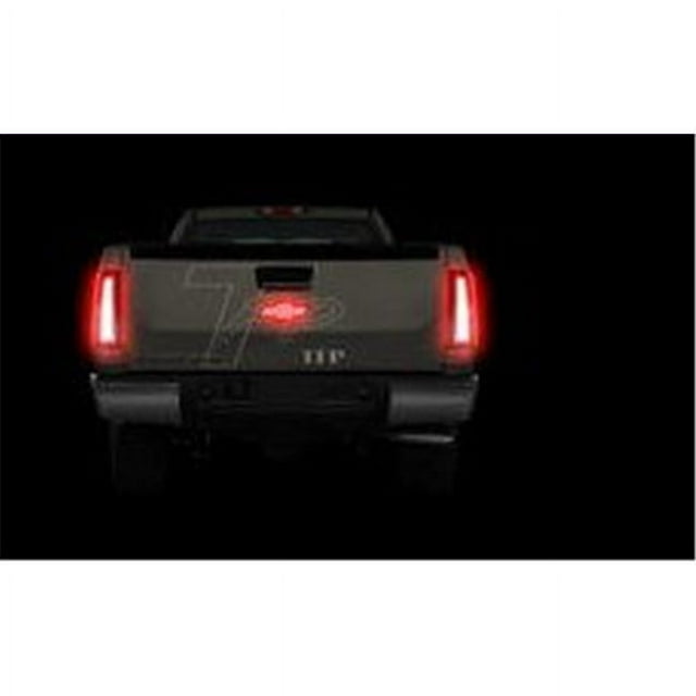 International Trim TFP 44106LTGEB 9 in. Black & Chrome Lighted Tailgate ...