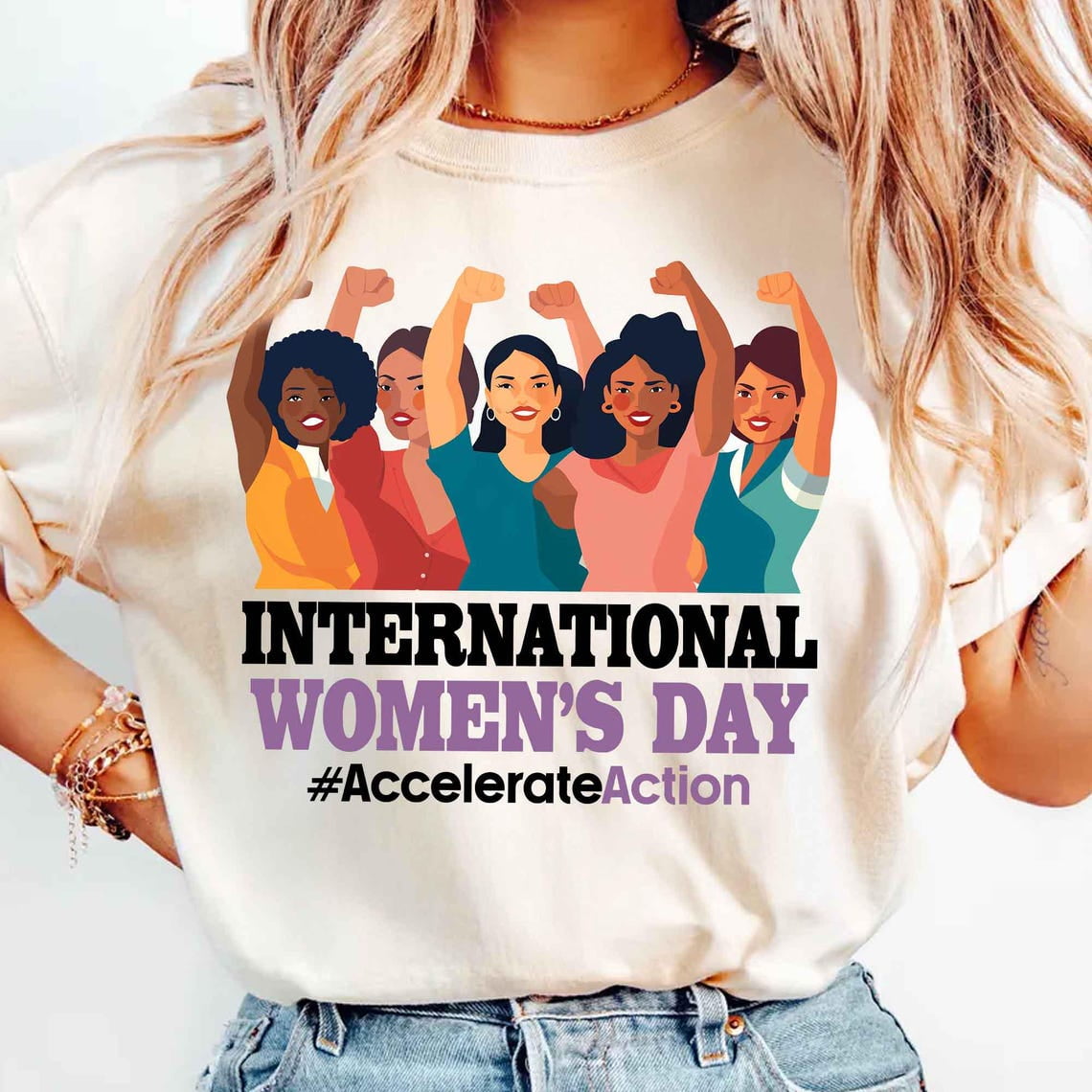 International Women'S Day 2025 8 March Iwd Accelerate Action T-Shirt ...