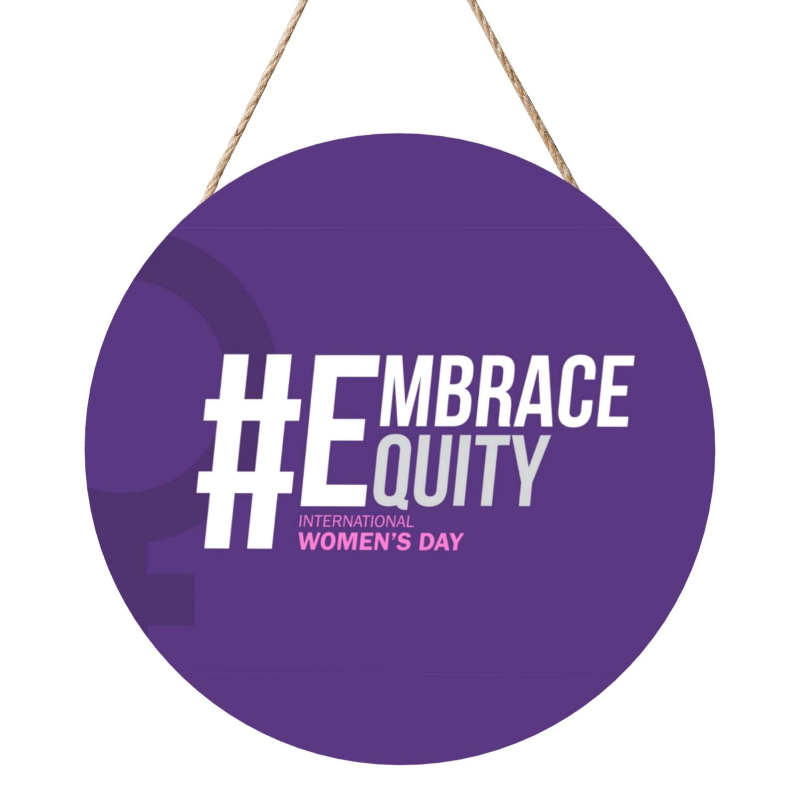 International Women'S Day 2025 Embrace Equity Wooden Hanging Sign ...