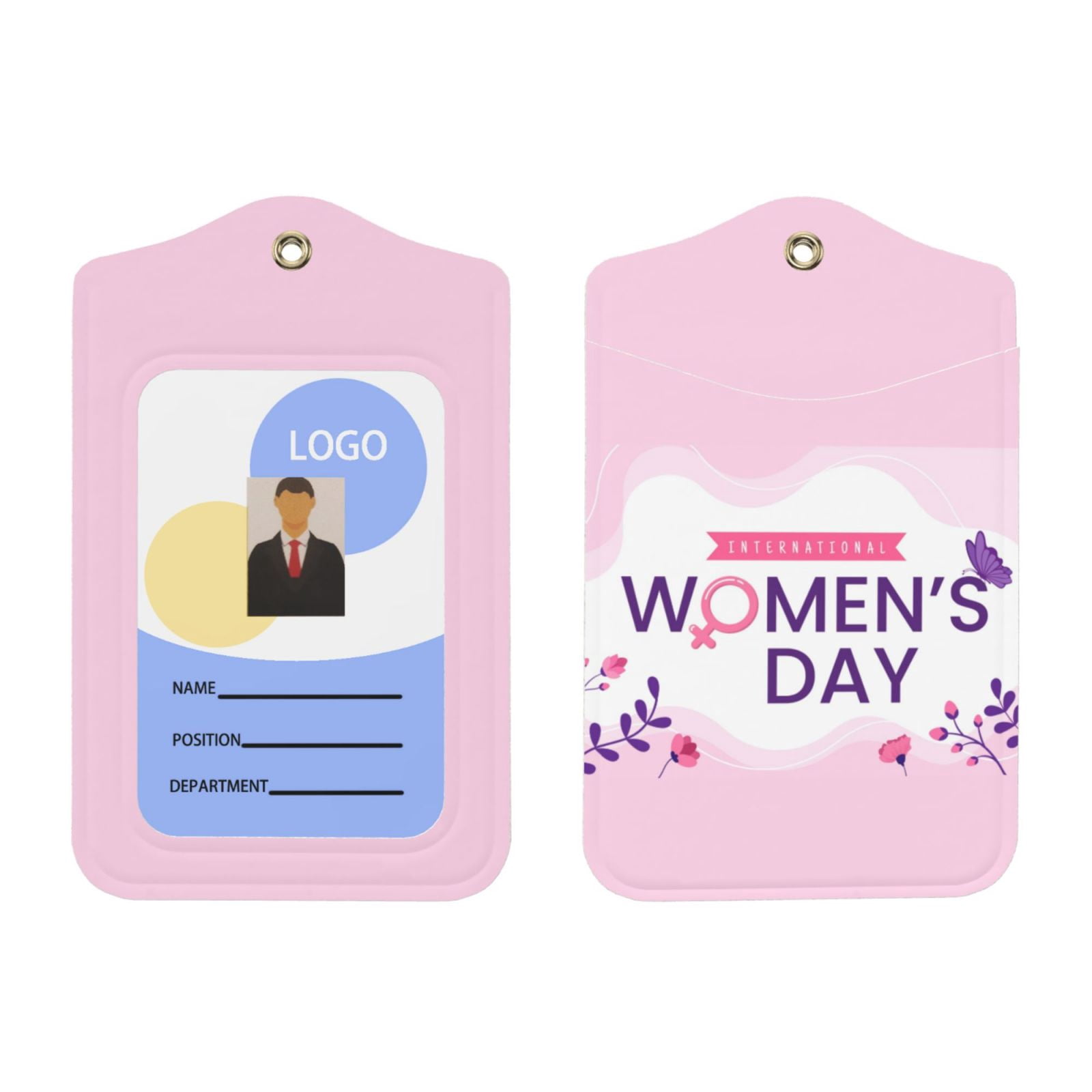 International Women'S Day Id Card Badge Leather Holder Case Protector ...