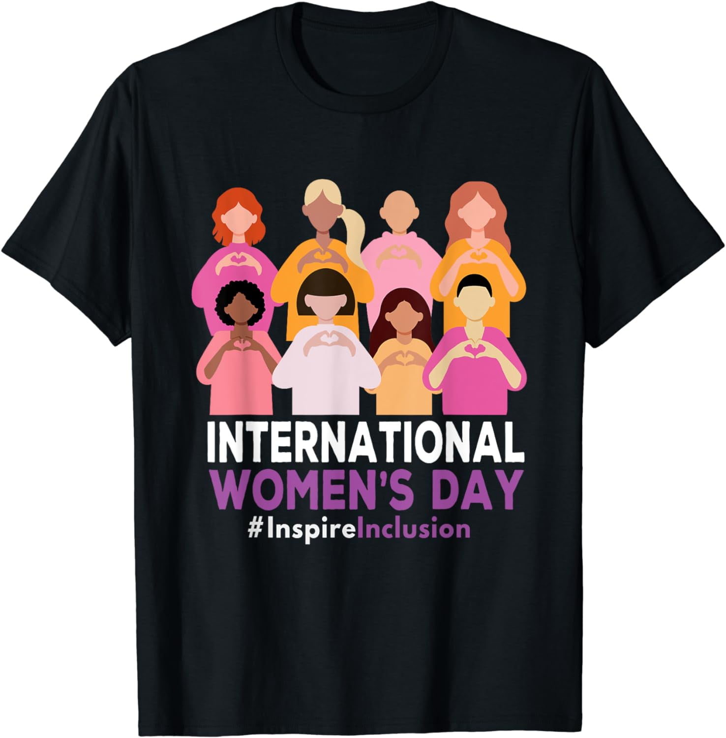 International Women's Day 2024 8 March IWD Inspire Inclusion T-Shirt ...