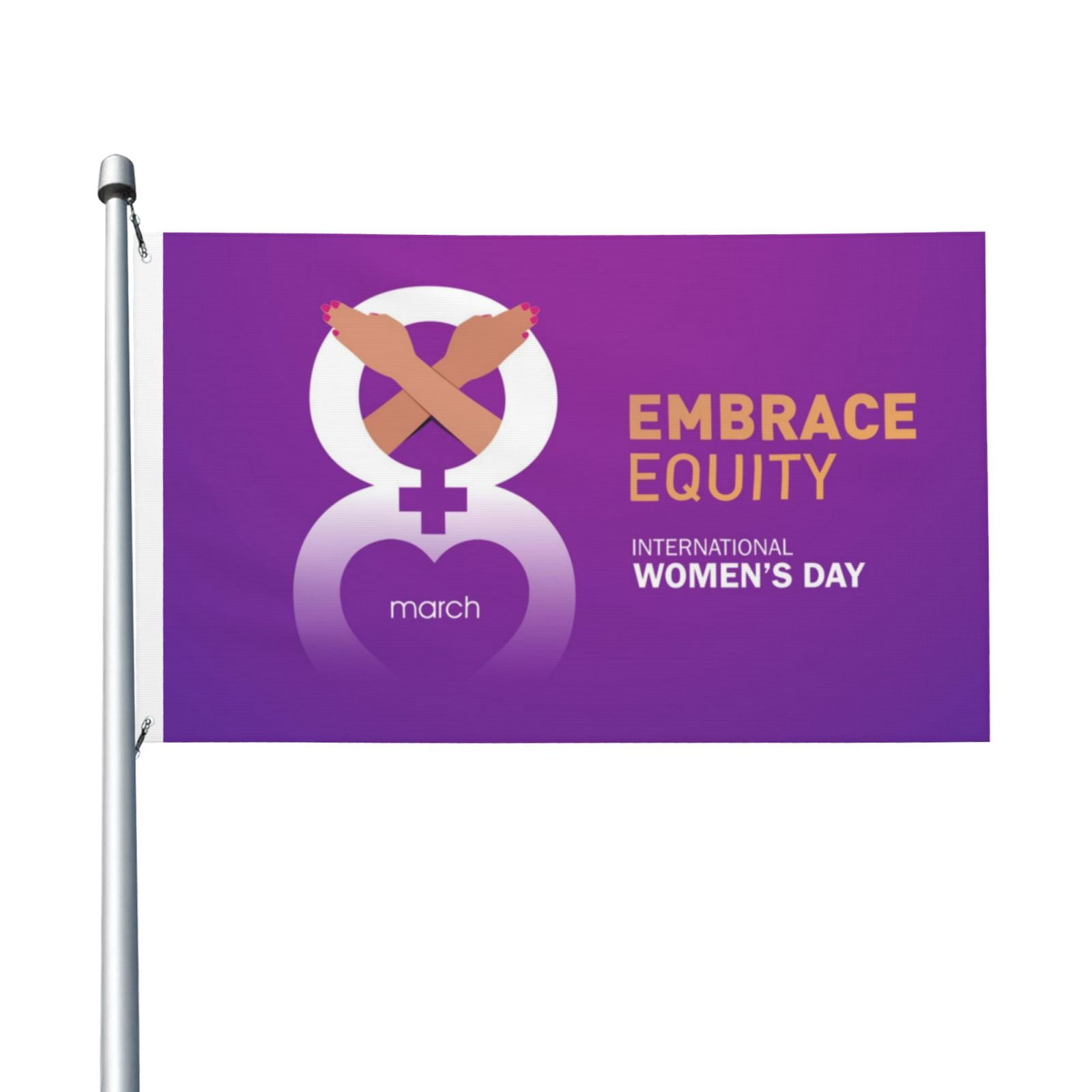 International Women's Day 2024 Embrace Equity Flag 3x5 Ft Double-Sided ...