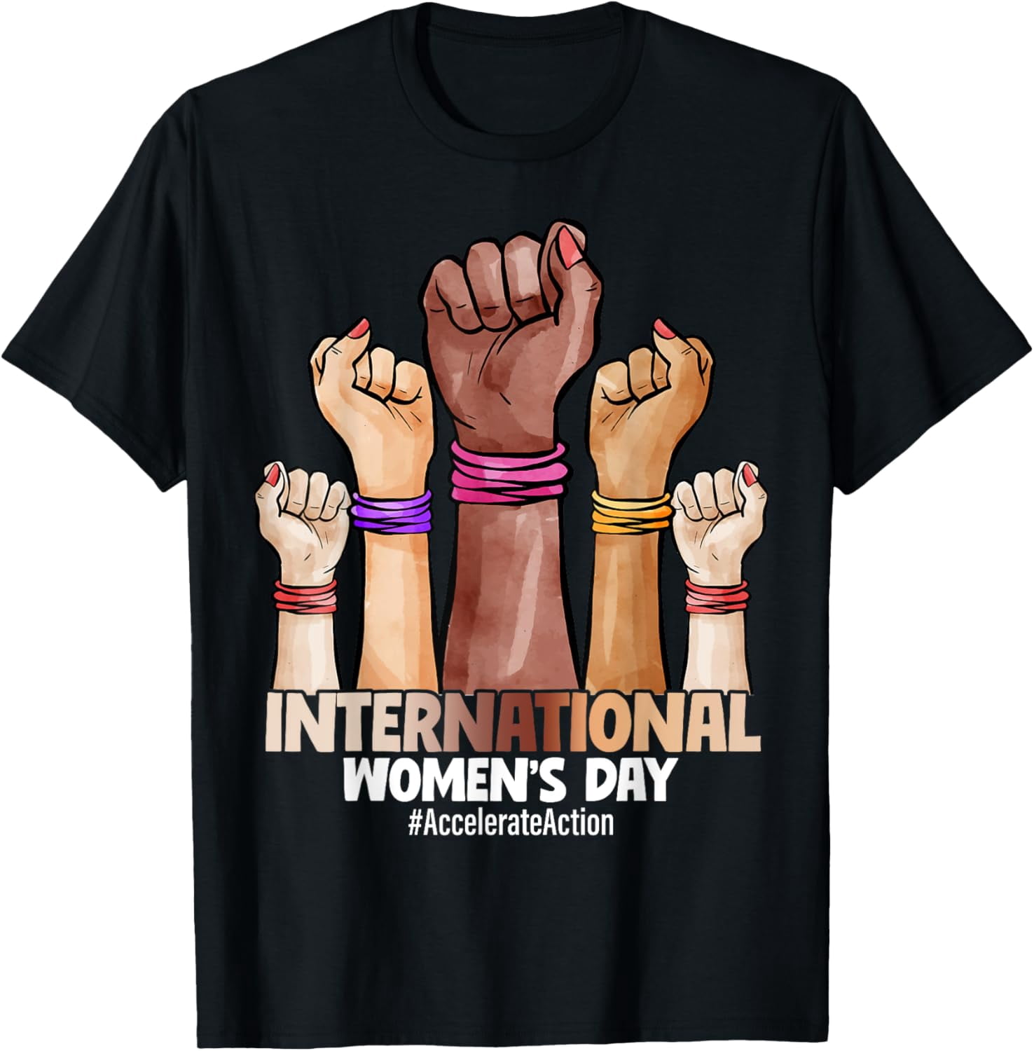 International Women's Day 2025 Accelerate Action 8 March Tee T-Shirt ...