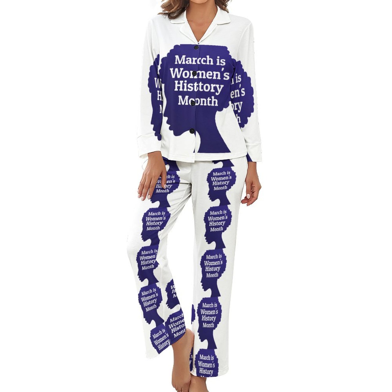 International Women's Day 2025 Embrace EquityWomens Pyjamas Set Long ...