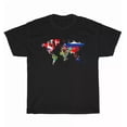 International World Flags World Map Travel Countries Geography T-Shirt ...