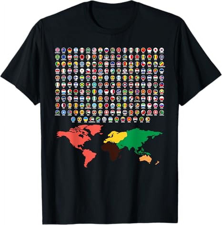 International World Flags, the Countries of the World Flags T-Shirt - Walmart.com