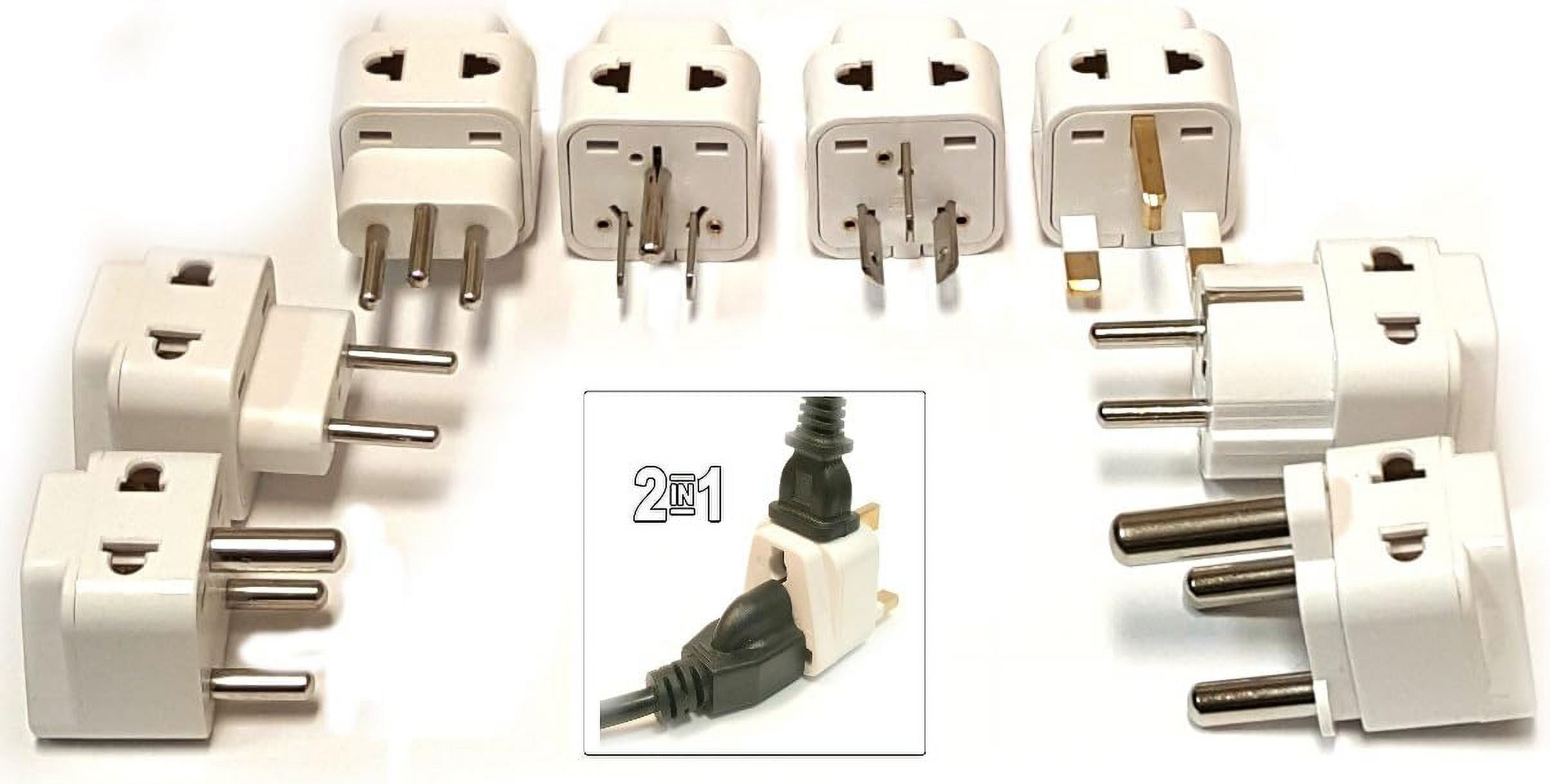 International World Power Plug Travel Adapter Set for Europe, Asia ...