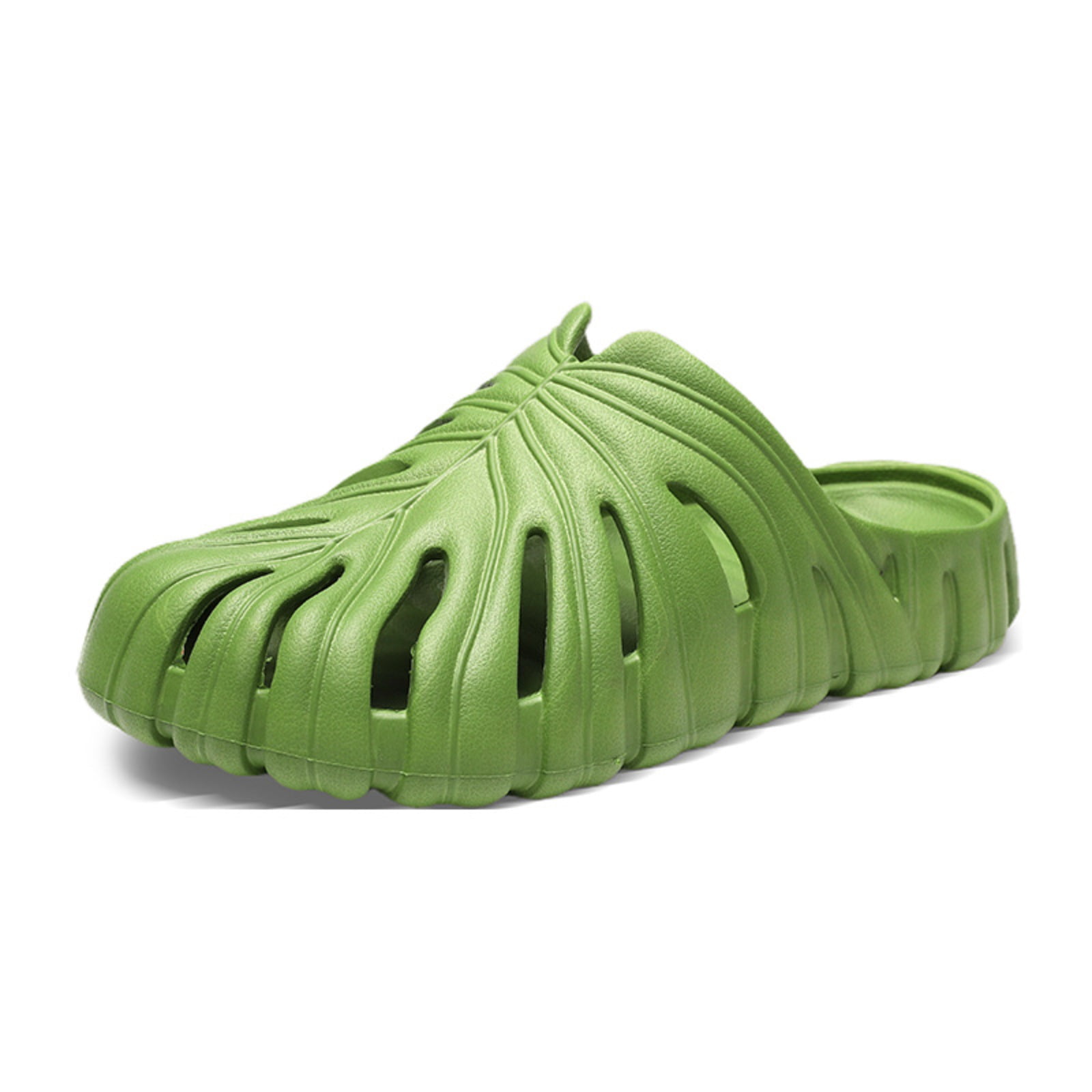 International selection Unisex Leaf Shape Platform Clogs Thick Sole ...