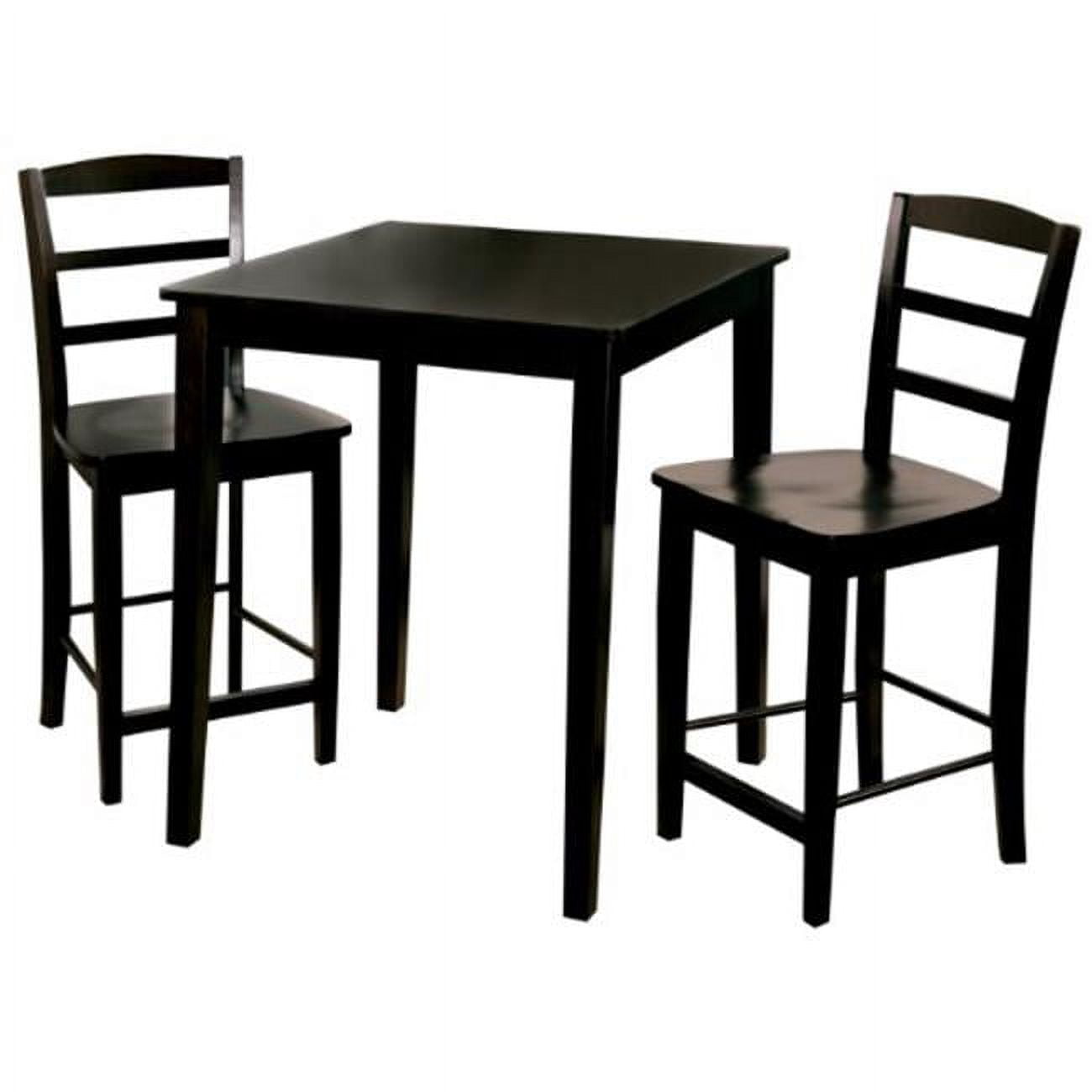 InternationalConcepts 30 x 30 in. Gathering Height Table with 2 Madrid ...