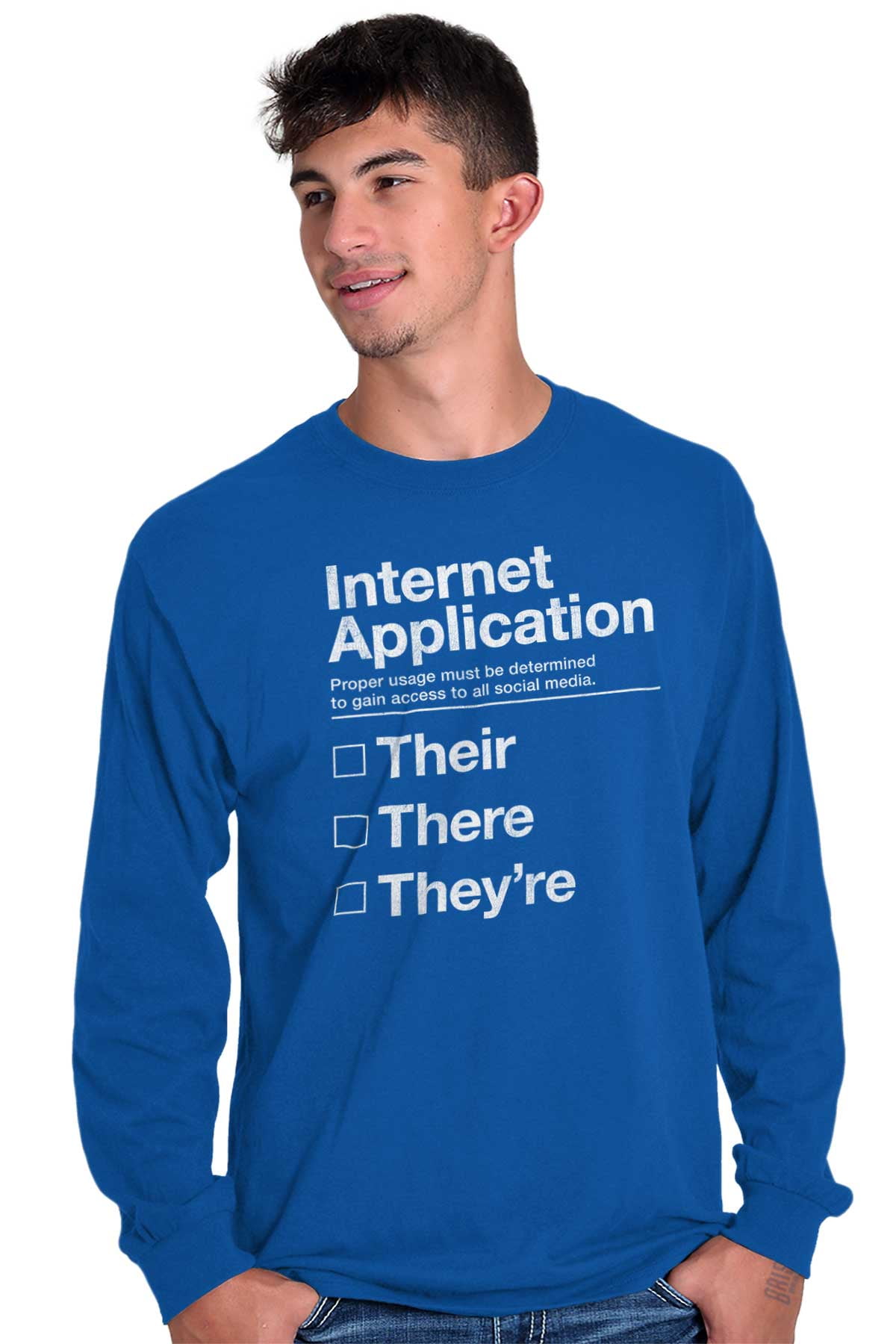 Internet App Troll Proper Usage Nerd Long Sleeve TShirt Men Women ...