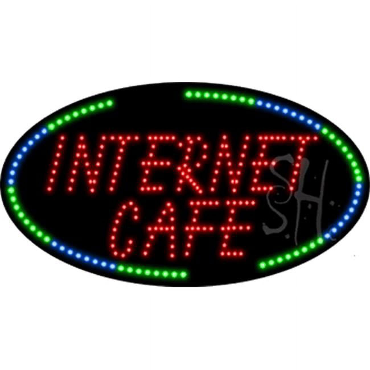 Internet Cafe Animated LED Sign, 15 x 27 x 1 in. - Walmart.com