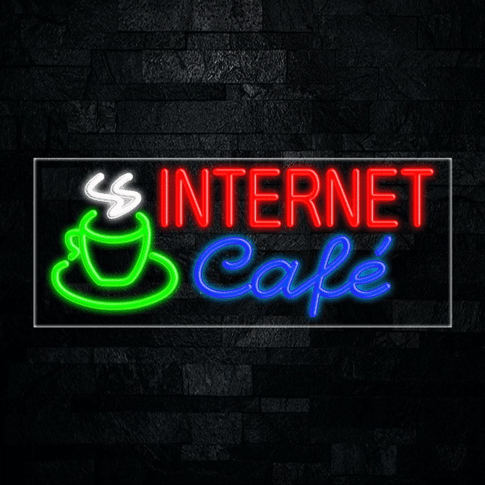 Internet Cafe-LED Neon Sign 33"L x 18"H #30481 - Walmart.com