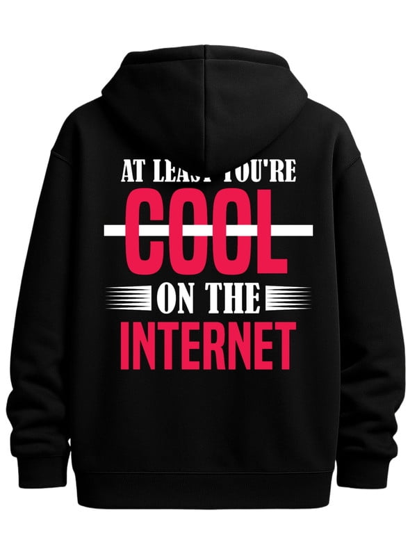 Internet Cool graphic hoodies funny humor for men sweater hoodie black ...