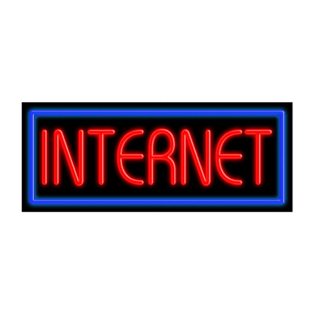 Internet-Glass Neon Sign Made in USA - Walmart.com