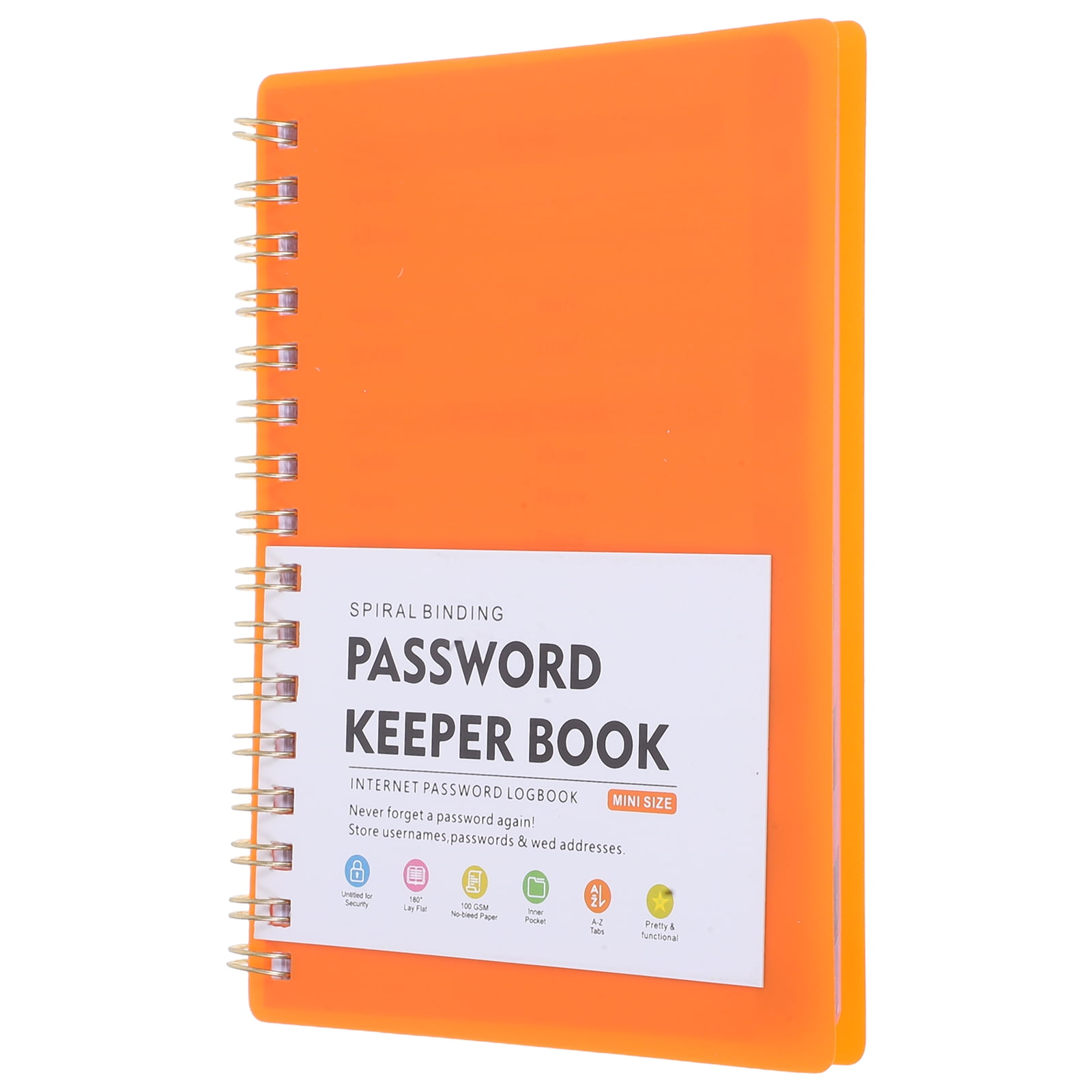 Internet Password Recording Notebooks Portable Organizers - Walmart.com