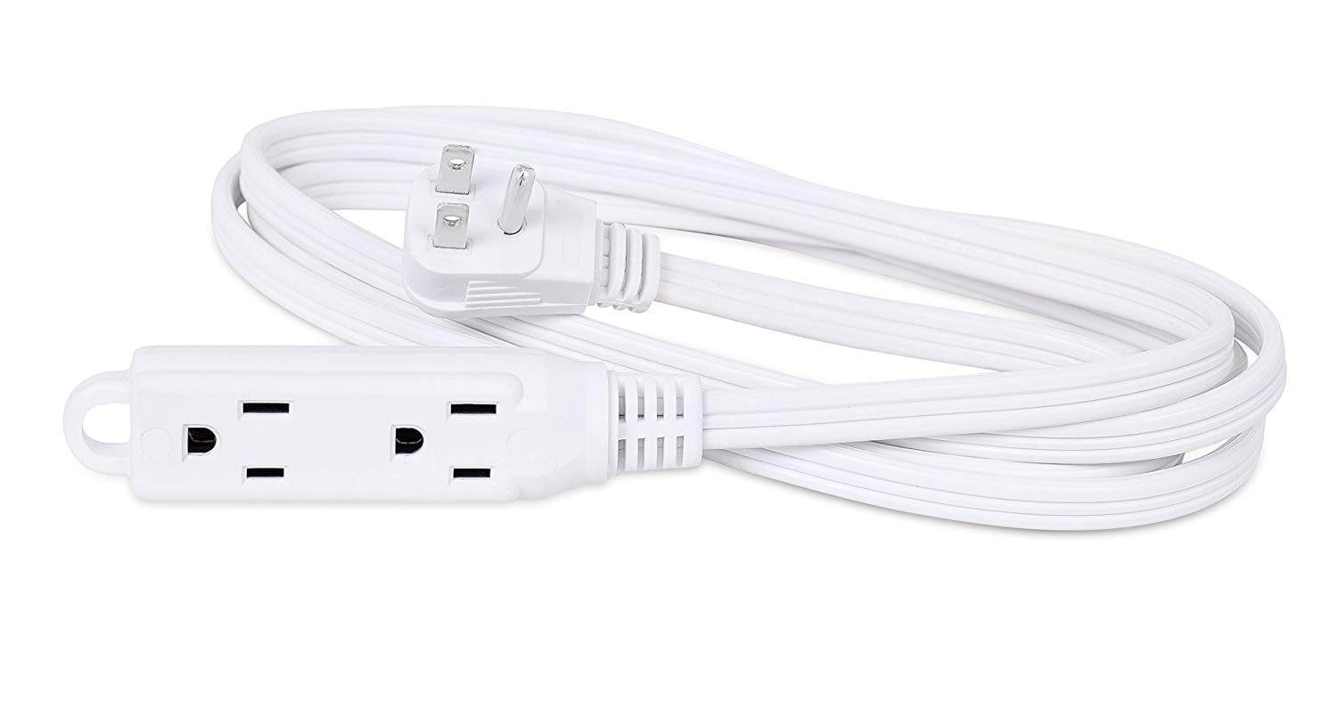 Internet's Best 8 FT Vertical Triple Tap Extension Cord - 16 AWG (Gauge ...