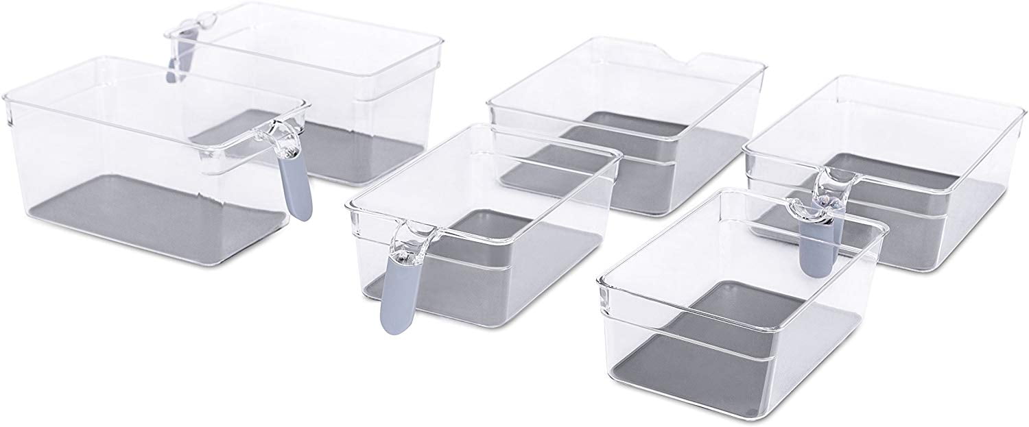 Internet's Best Kitchen Pantry Organizer Bins Set with Handles - Set of ...