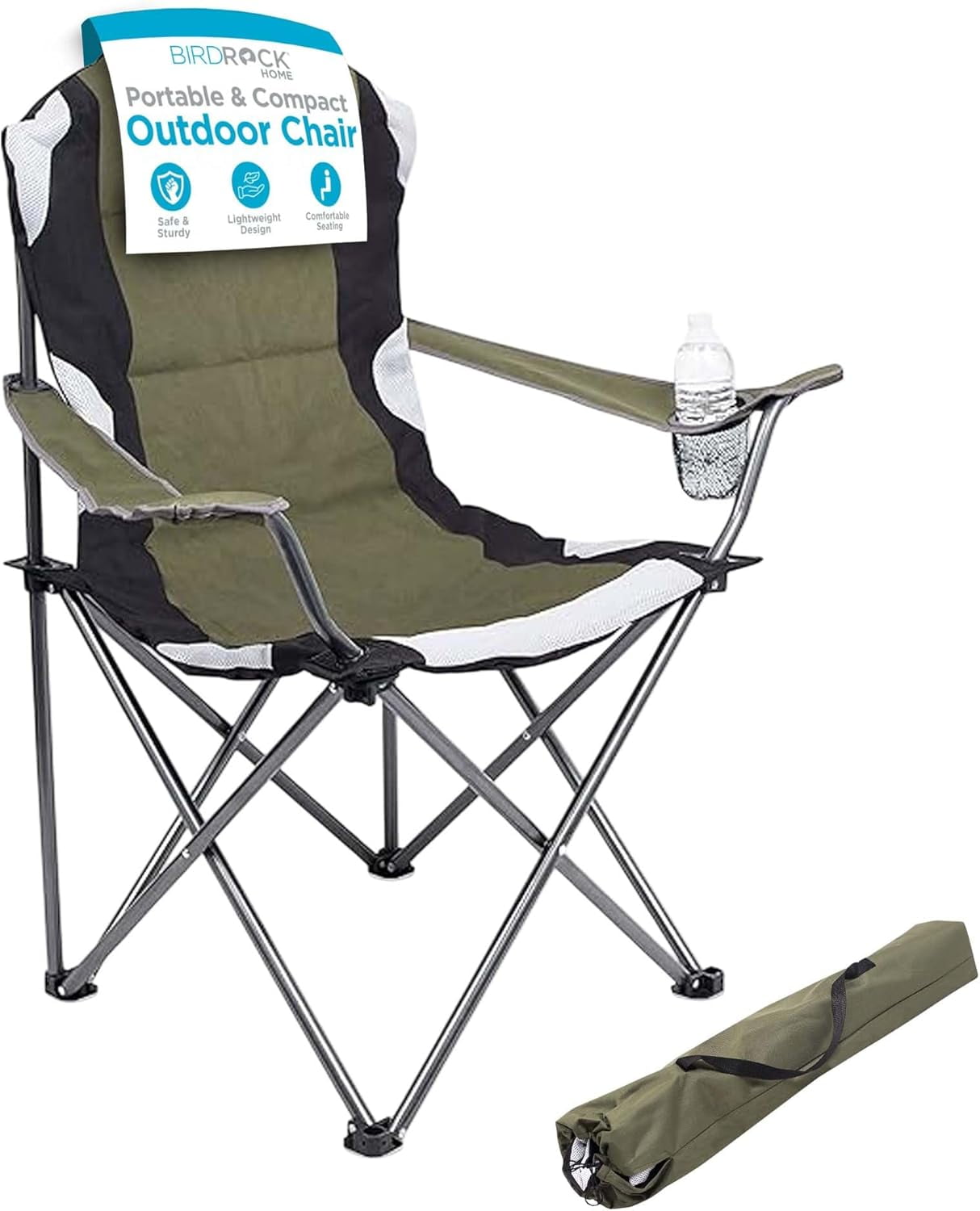 Internet's Best Padded Camping Folding Chair - Comfortable Outdoor ...