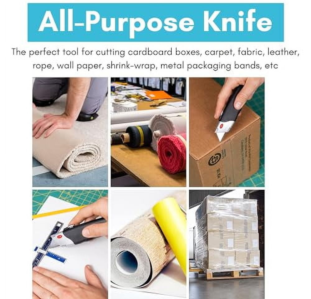 Internet's Best Premium Utility Knife - Set of 20 - Retractable Razor ...