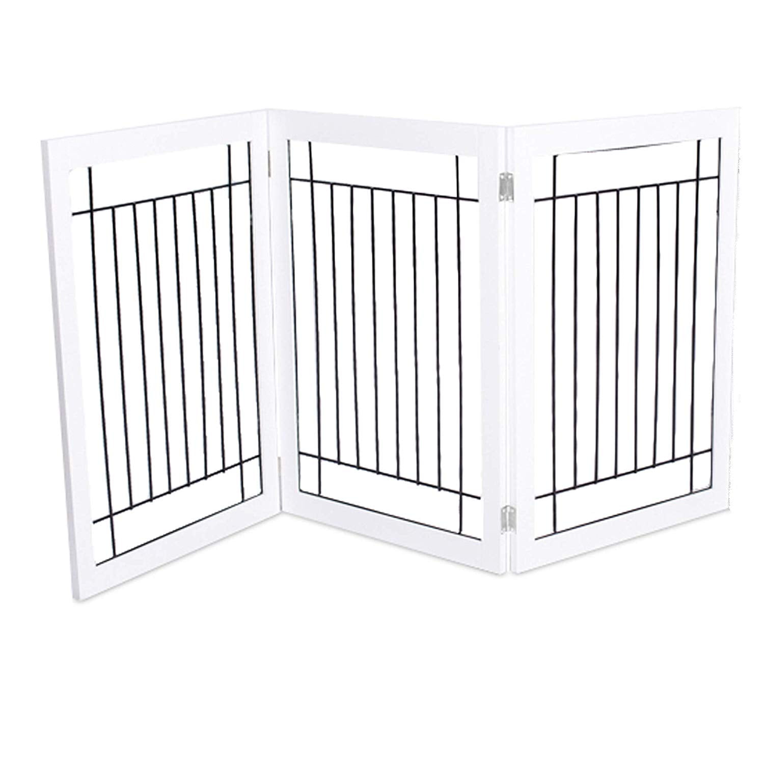 Internet's Best Traditional Wire Dog Gate - 3 Panel - 30