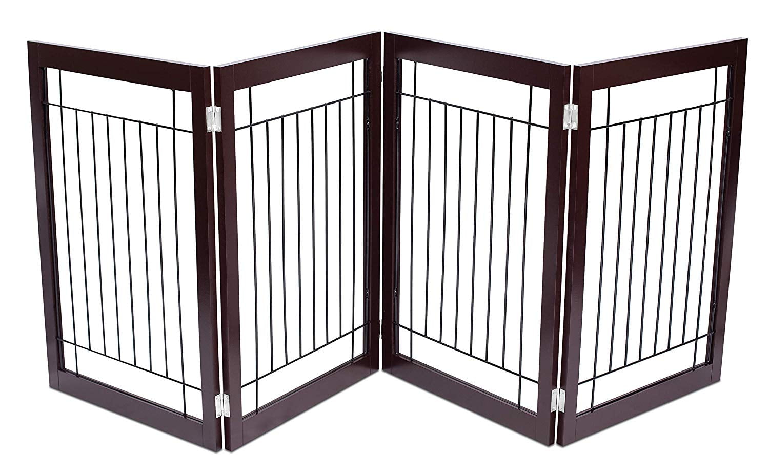 Internet's Best Traditional Wire Dog Gate - 4 Panel - 30" Tall ...