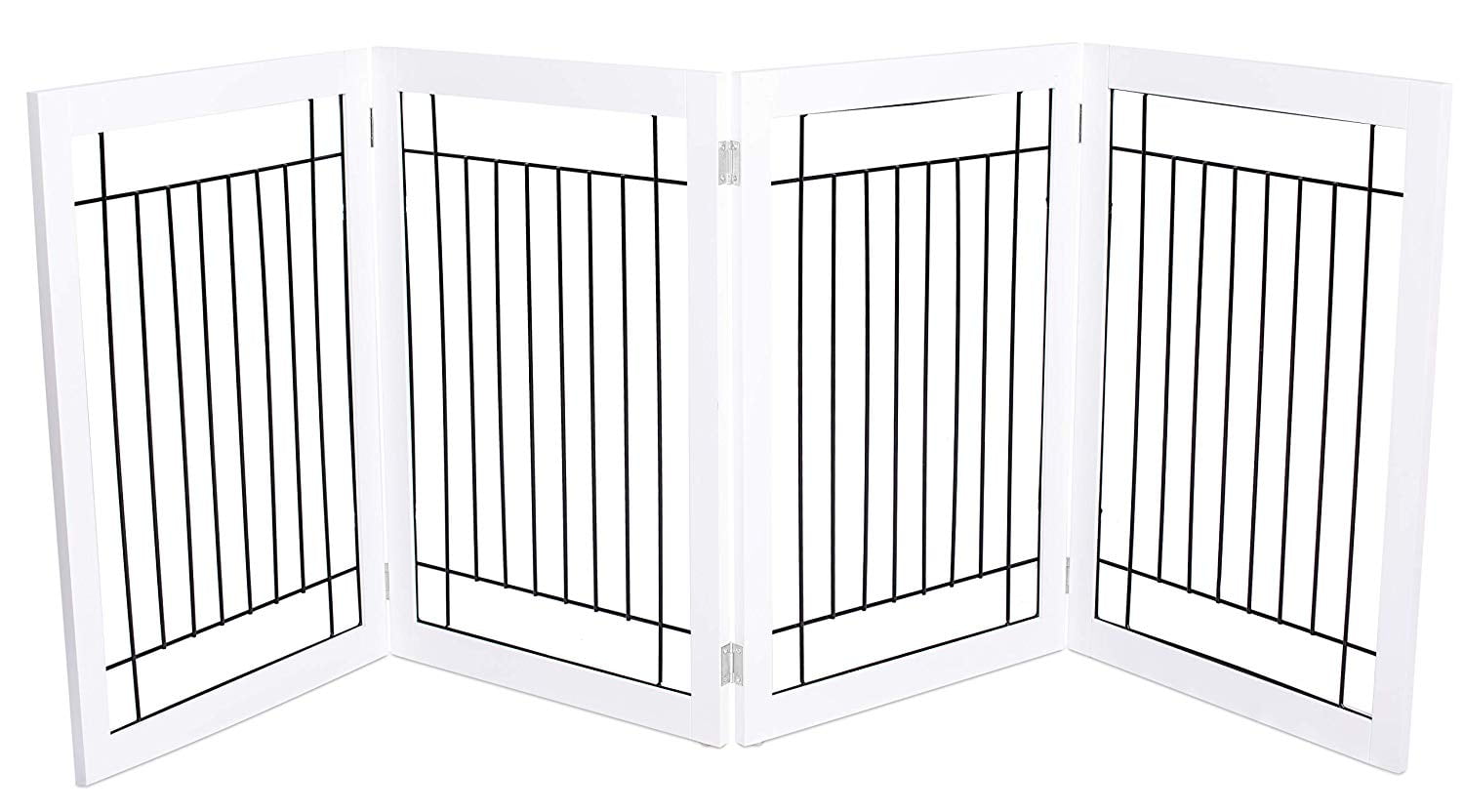 Internet's Best Traditional Wire Dog Gate - 4 Panel - 30