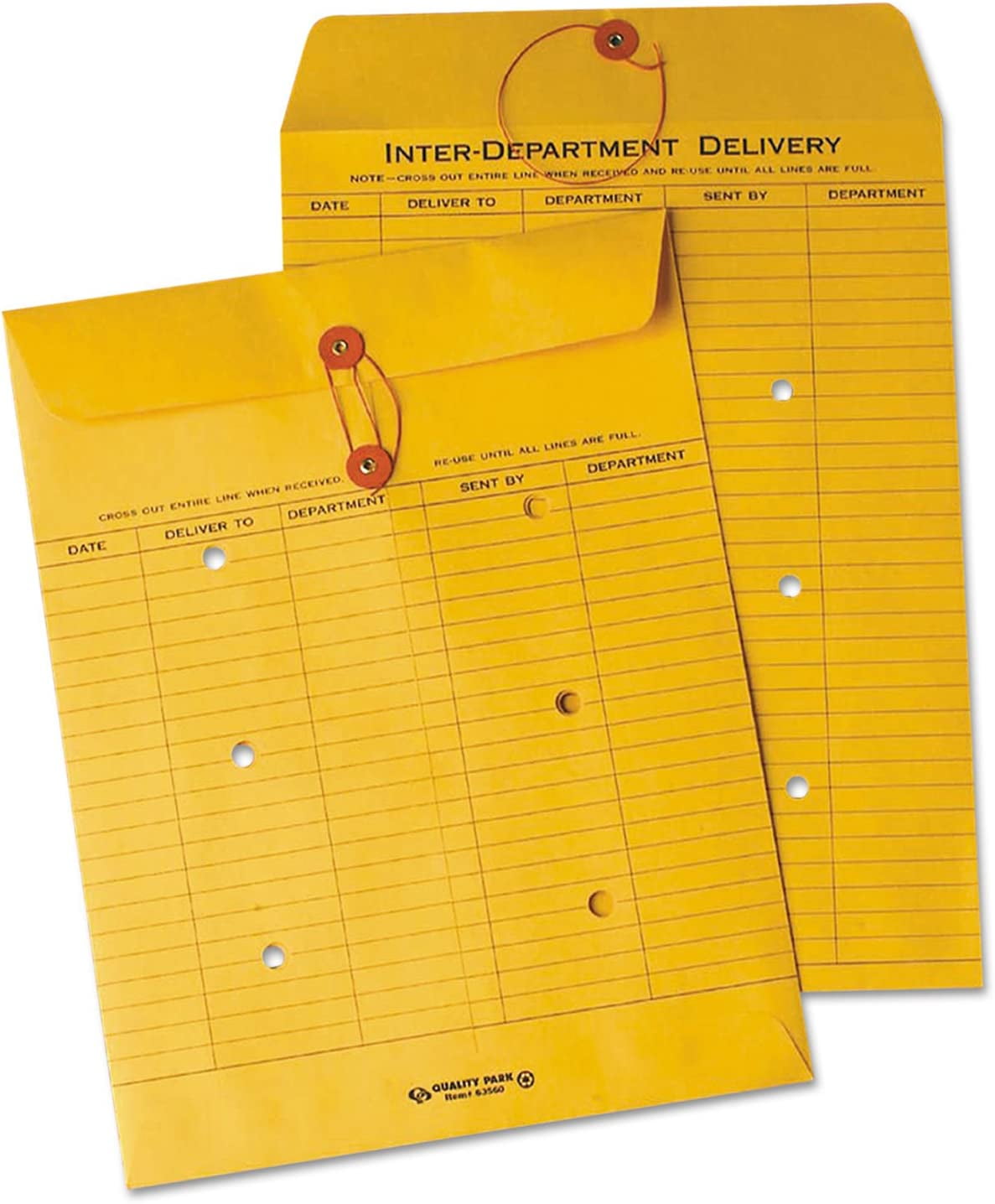 Interoffice Envelopes, String Button, Brown , 10 x 13, 100 per Case ...