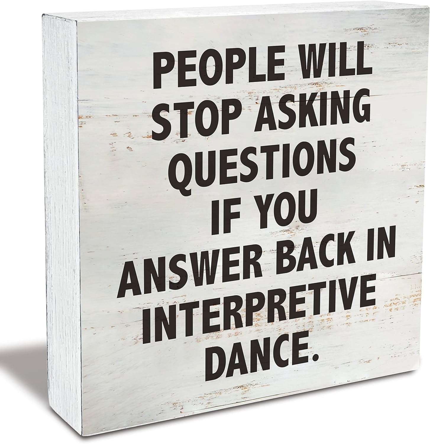 Interpretive Dance Wood Box Sign Rusitc Wooden Box Sign Farmhouse Home ...