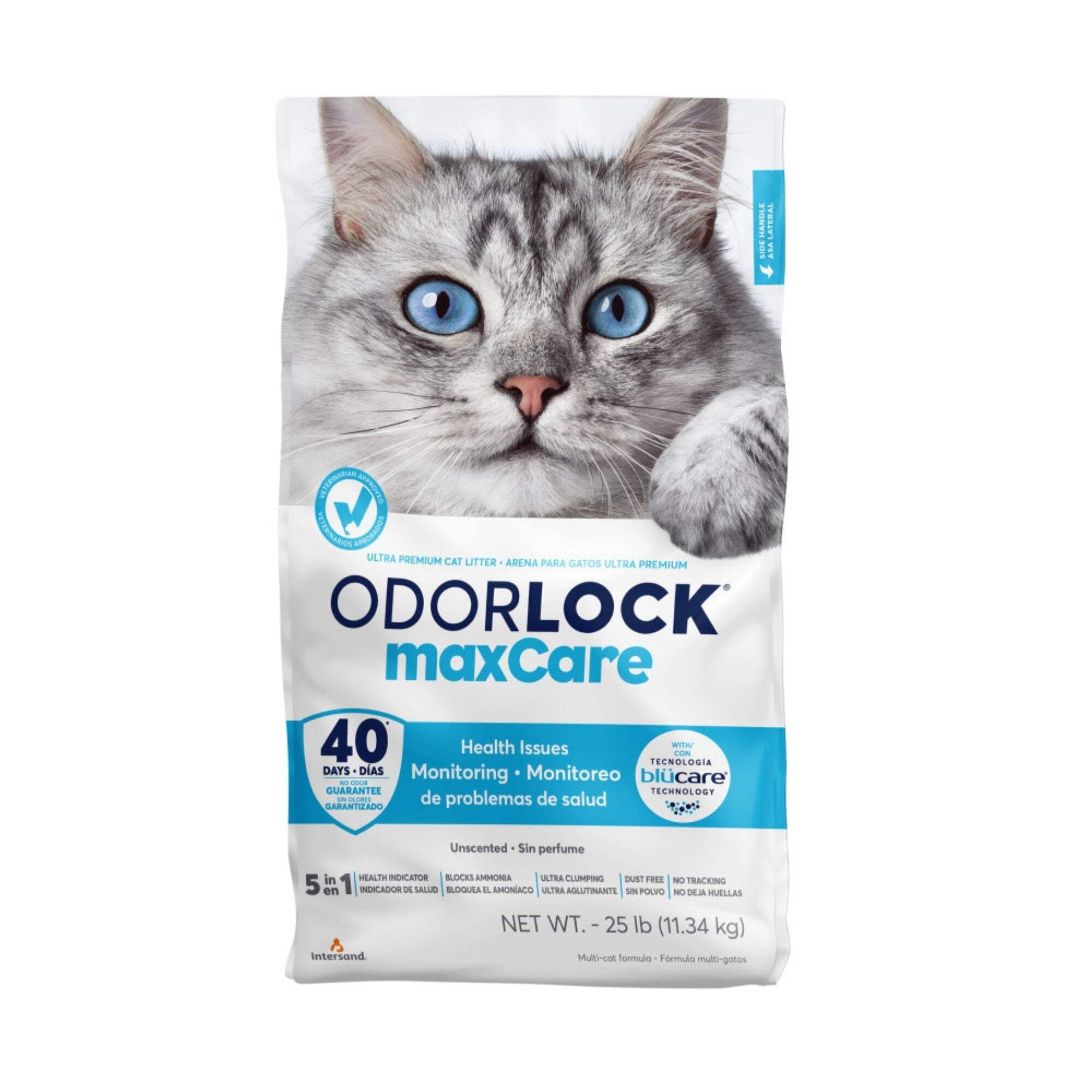 Intersand OdorLock maxCare Premium Cat Litter 1ea/25 lb - Walmart.com