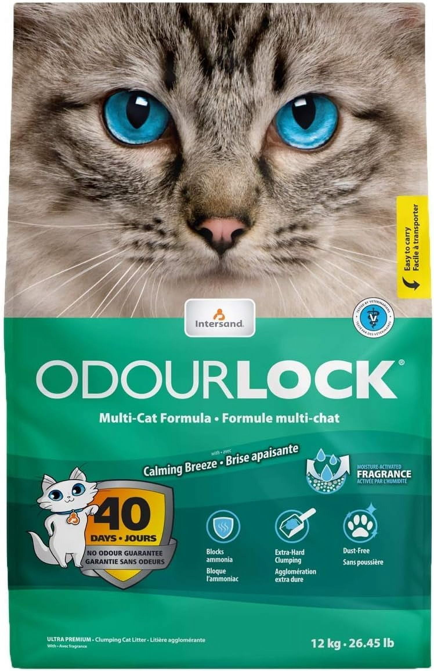 Intersand Odour Lock Cat Litter Calming Breeze (12 kg) - Walmart.com
