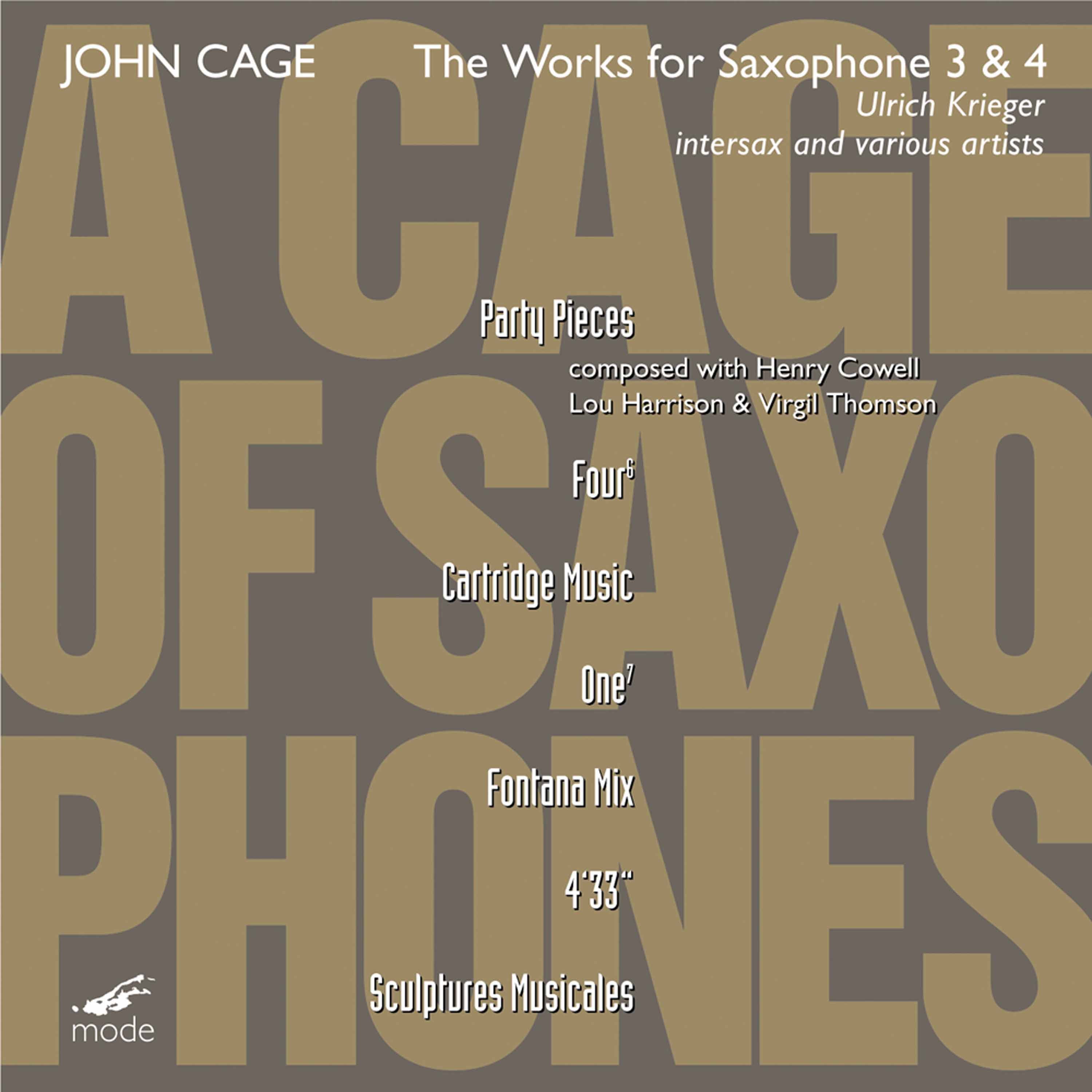 Intersax - Cage of Saxophones 3 - Music & Performance - CD - Walmart.com