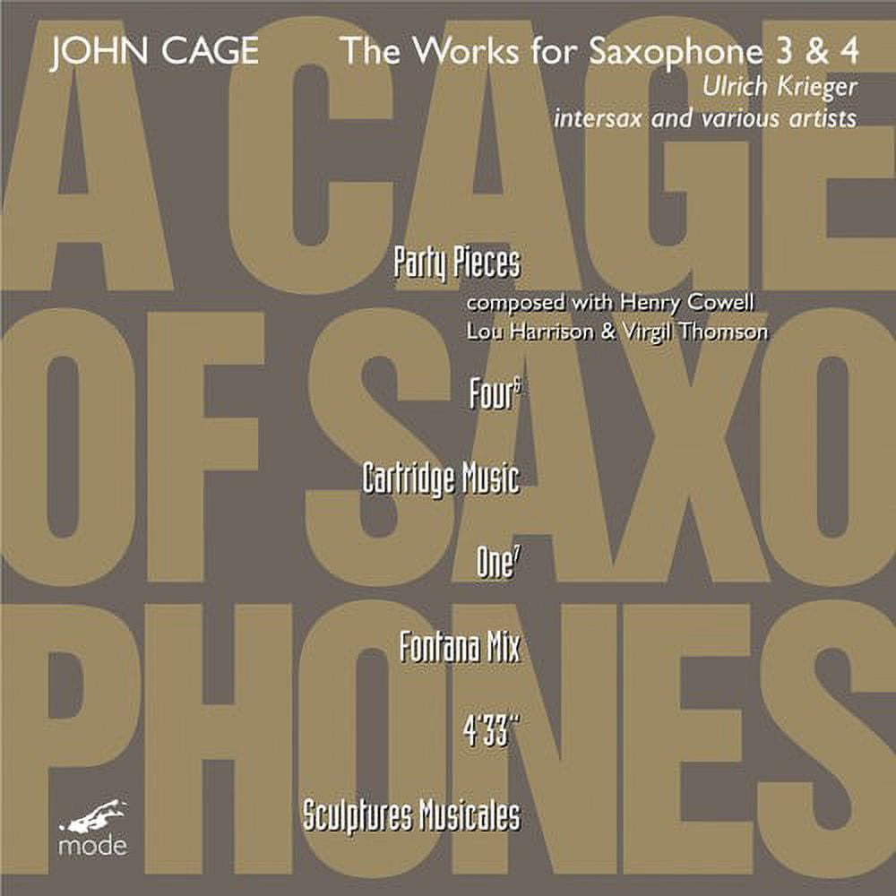 Intersax - Cage of Saxophones 3 - Music & Performance - CD - Walmart.com