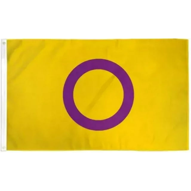Intersex Flag 3x5ft Lgbtqia Intersex Pride Lgbt Rainbow Pride 100d